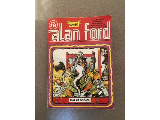 ALAN FORD BROJ214 MAT ZA SRČANU