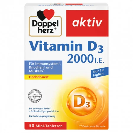 Doppelherz aktiv vitamin D 2000ij 50 tableta