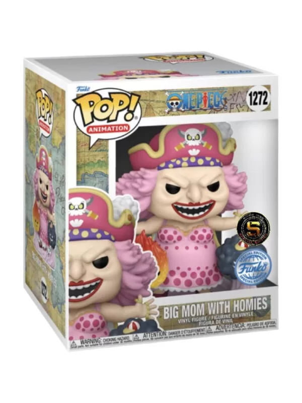 POP-1272-Bobble Figure Anime-One Piece-Big Mom with Homies