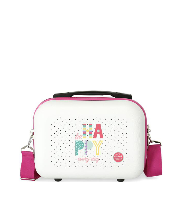 NESESER BEAUTY CASE HAPPY TIME WHITE Movom