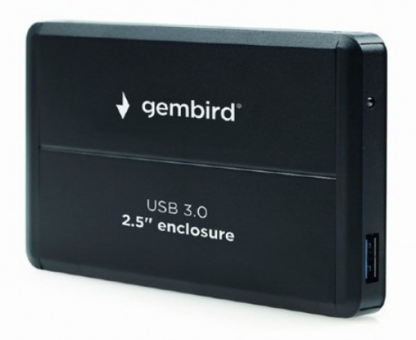 EE2-U3S-2 Gembird USB 3.0 Externo kuciste za 2.5 SATA hard diskove, aluminium, crni