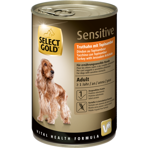 Select Gold Dog Sensitive adult ćuretina,artičoka 400g konzerva