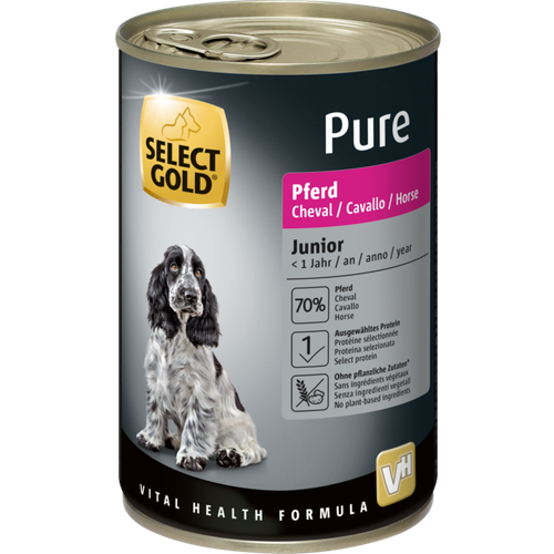 Select Gold Dog Pure Junor konjetina 400 g konzerva