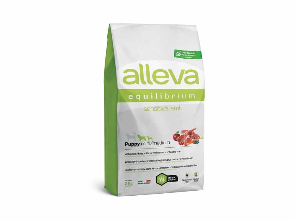 Alleva Equilibrium Dog Puppy Sensitive Lamb Mini/Medium 2 kg