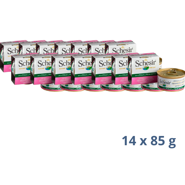 Schesir Cat – Piletina i Šunka u želeu 1.2 kg