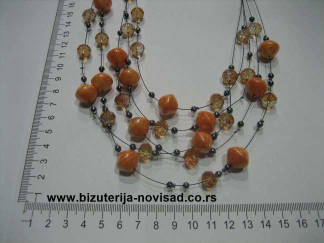 Narandžaste ogrlica+GRATIS minšuđe