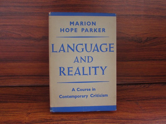 Language and Reality - Marion Hope Parker (1949.)