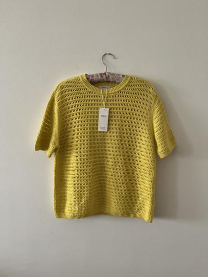 M&S žuti džemper kratkih rukava, NoVo, M