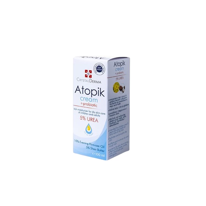 Atopik krem 5% urea + probiotik 100ml Crystal Derma