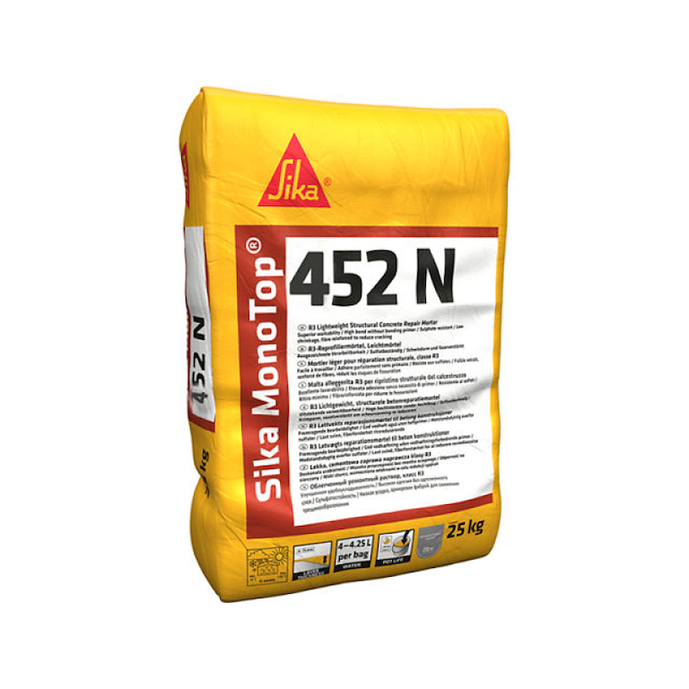 Sika MonoTop®-452 RS STRUKTURALNI REPARATURNI MALTER R4 KLASE ZA HORIZONTALNE POVRŠINE