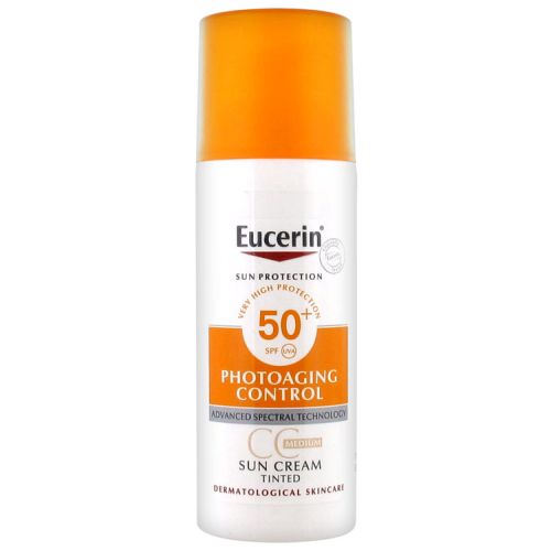 Eucerin sun anti-age tonirana krema za lice za zaštitu od sunca SPF50 Tamna 69775