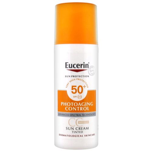 EUCERIN SUN ANTI-AGE TONIRANA KREMA ZA LICE ZA ZAŠTITU OD SUNCA SPF50 TAMNA 69775