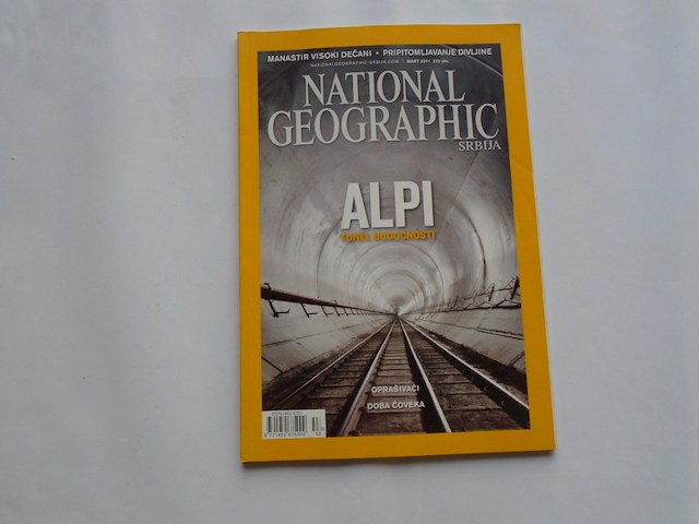 National geographic Srbija br.53 mart 2011. Alpi, tunel