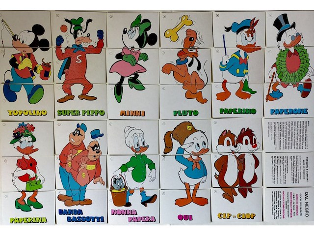 Topolino decje karte ,Jugoslavija