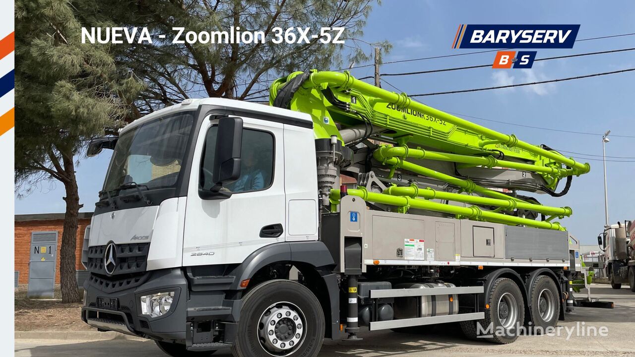 Nova Zoomlion Zoomlion-BARYSERV 36X - 5Z sobre Mercedes-Benz Arocs 2840 pumpa za beton