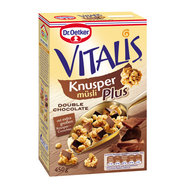 Dr.Oetker Vitalis Krispi Musli dve vrste čok, 450g