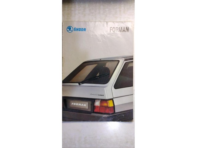 Prospekt Skoda Forman 20 str. , A4 format, srp.