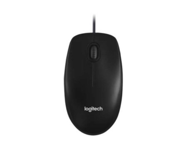 Logitech M100 optical corded mouse, black