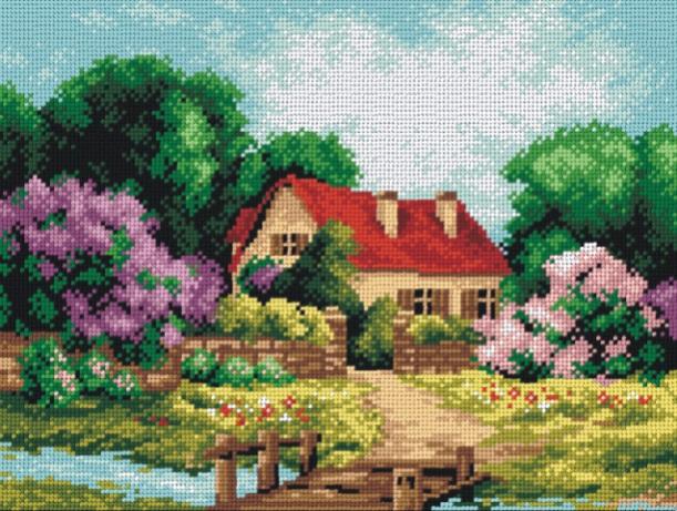 Goblen Kuća među cvetnim grmljem | 30x40cm
Goblen Kuća među cvetnim grmljem | 30x40cm