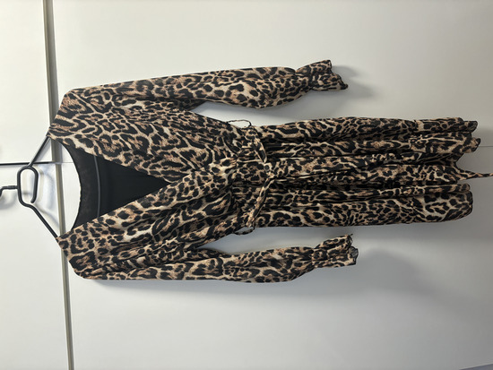 animal print haljina uni