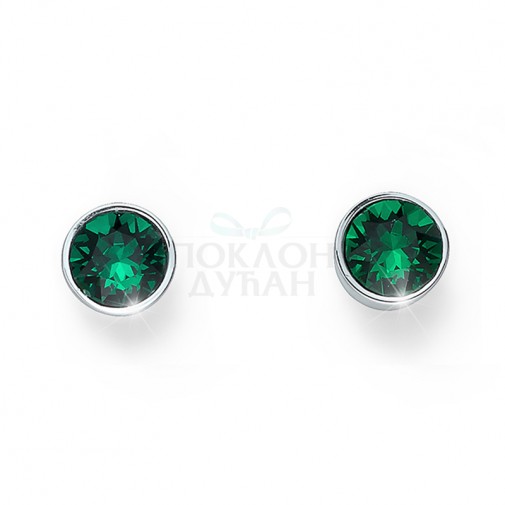 Ženske Oliver Weber Uno Emerald mindjuše sa swarovski zelenim kristalom