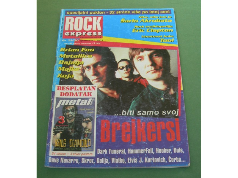 Rock express br. 29/30, 2001. - Partibrejkers