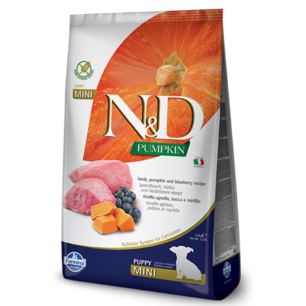 N&D PUMPKIN Puppy Lamb Blueberry Mini 7 kg Hrana za pse