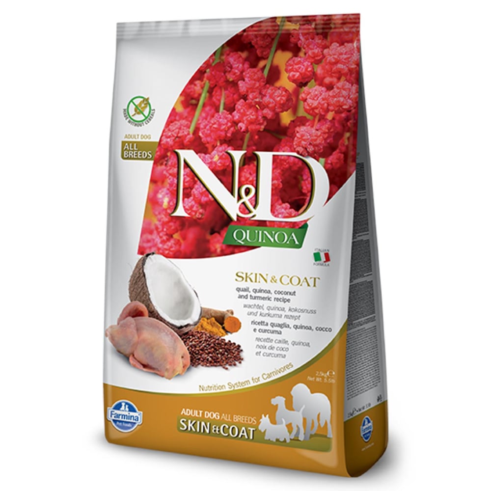 N&D QUINOA Skin Coat Quail and Coconut 7 kg Hrana za pse