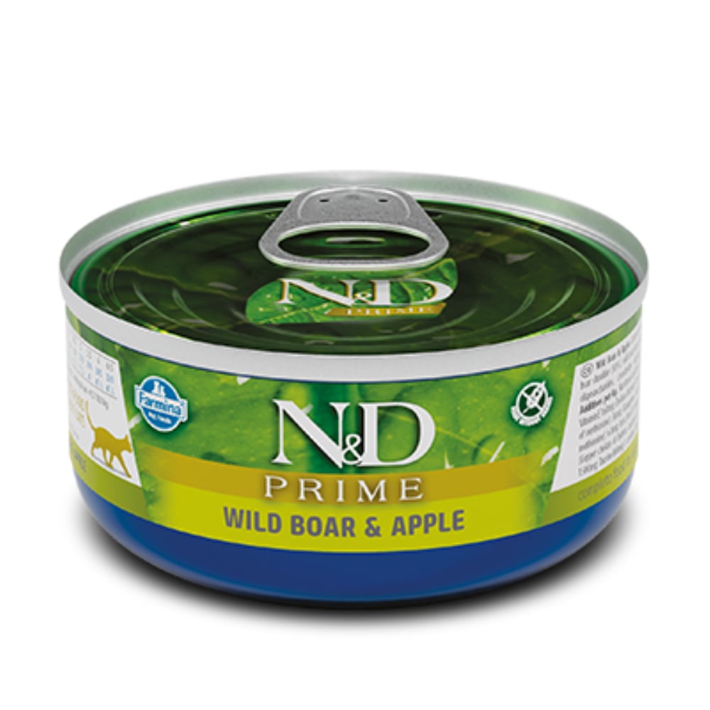 N&D Can Cat Prime Wild Boar and Apple 70 g Hrana za mačke