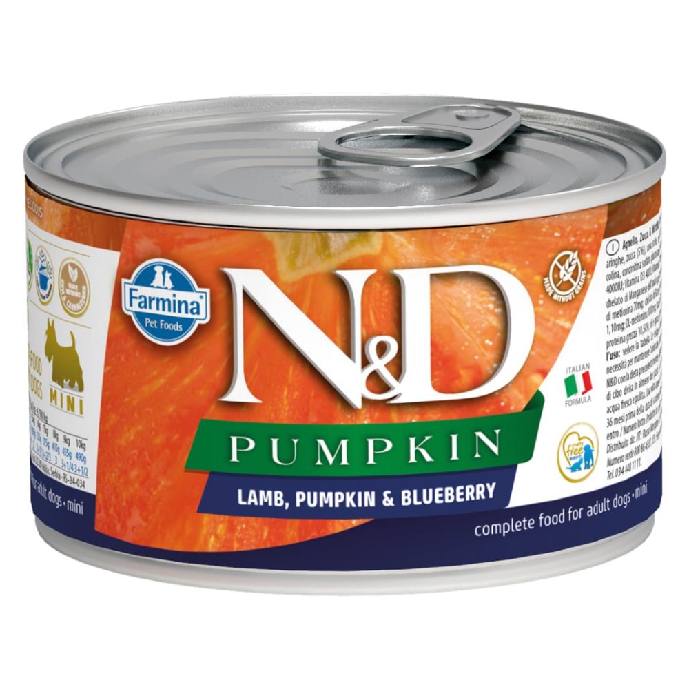 N&D Can Dog PM Mini Lamb, Pumkin and Blueberry 140 g Hrana za pse