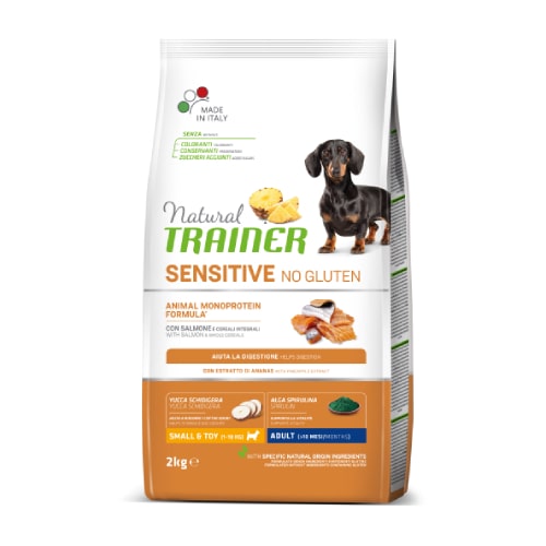 TRAINER NATURAL Fitness 3 Adult Mini Losos 2kg Hrana za pse