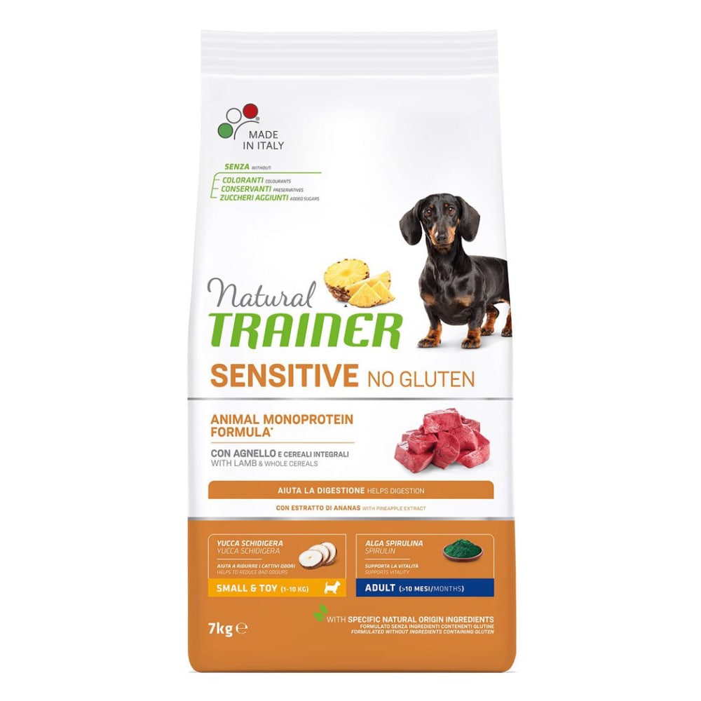 TRAINER NATURAL Dog Adult Mini Sensitive No Gluten Lamb 7kg