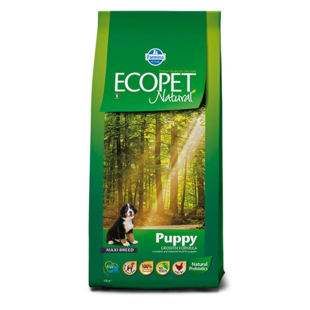 ECOPET NATURAL Ecopetn17 Puppy Maxi 12 kg Suva hrana za štence