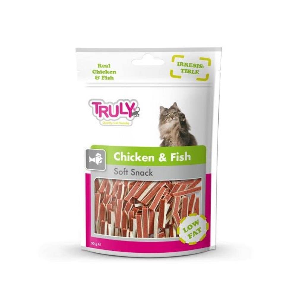 TRULY Soft Snack Piletina i riba 50 g Poslastica za mačke