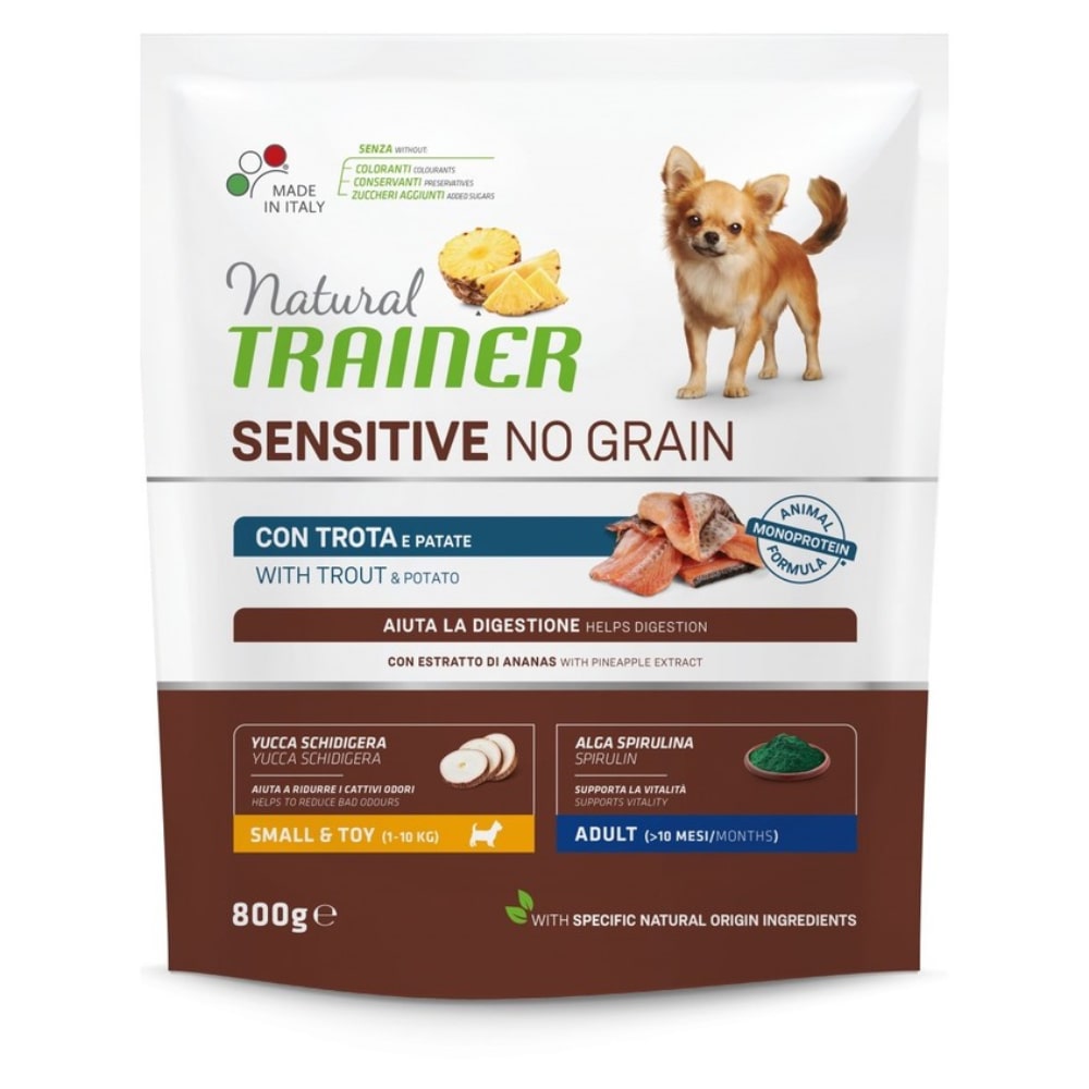 TRAINER NATURAL Sensitive No Grain 800 g Hrana za pse