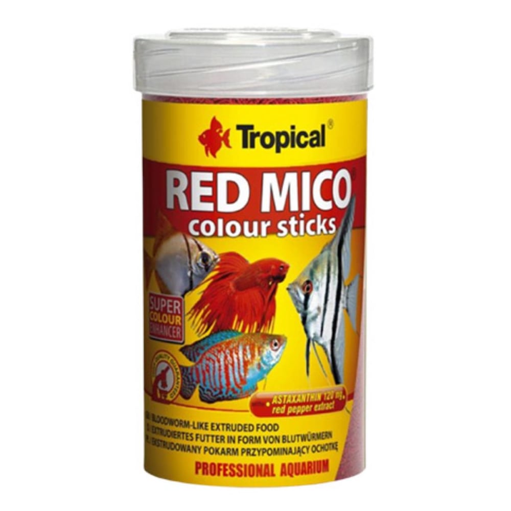 TROPICAL Red Mico Colour Sticks 80 g Hrana za akvariste
