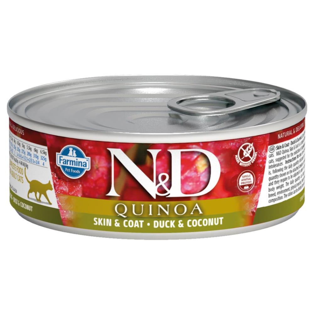 N&D Can Cat Quinoa Duck and Coconut 80 g Hrana za mačke