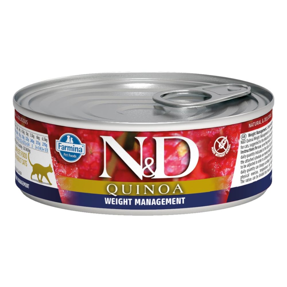 N&D Can Cat Quinoa Weight Management 80 g Hrana za mačke