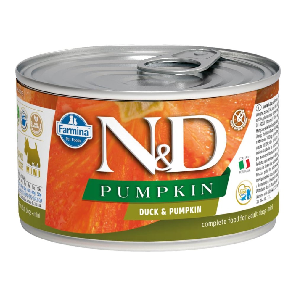 N&D Can Dog PM Mini Duck and Pumkin 140 g Hrana za pse