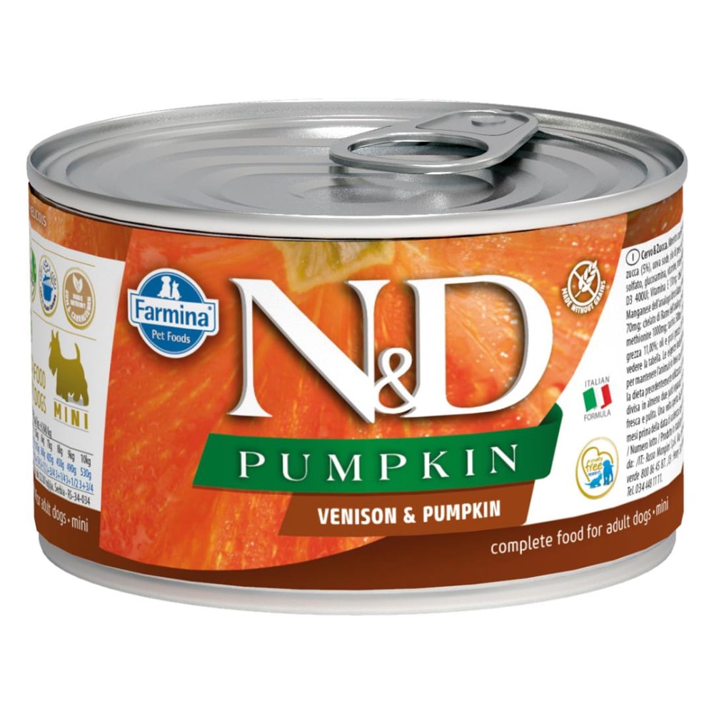 N&D Can Dog PM Mini Venison and Pumkin 140 g Hrana za pse