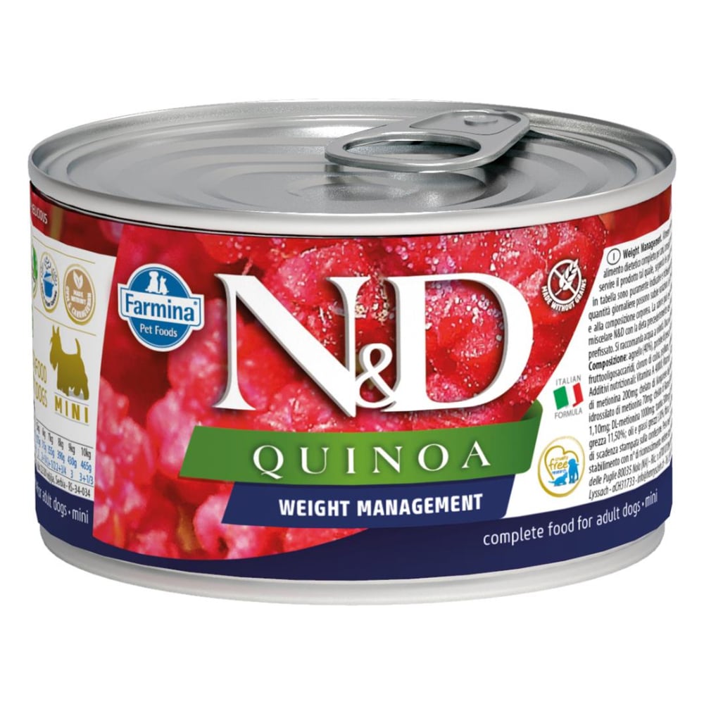 N&D QUINOA Can Dog Mini Weight Management 140 g Hrana za pse