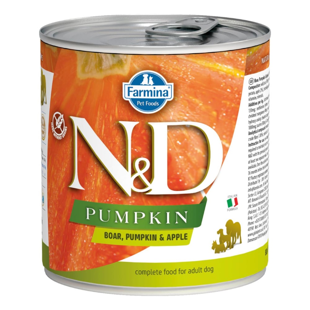 N&D PUMPKIN Can Dog PM Boar, Pumkin and Apple 285 g Hrana za pse