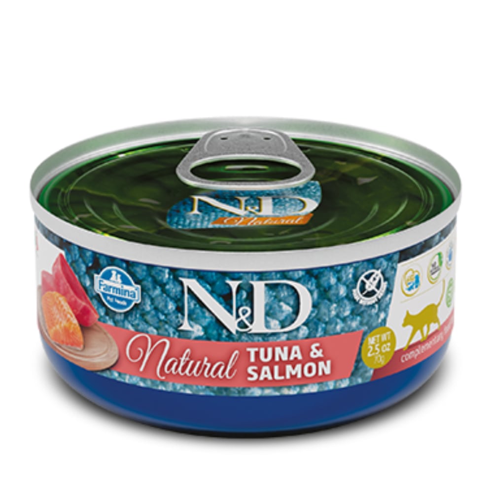 N&D NATURAL Can Cat Natural Tuna and Salmon 70 g Hrana za mačke