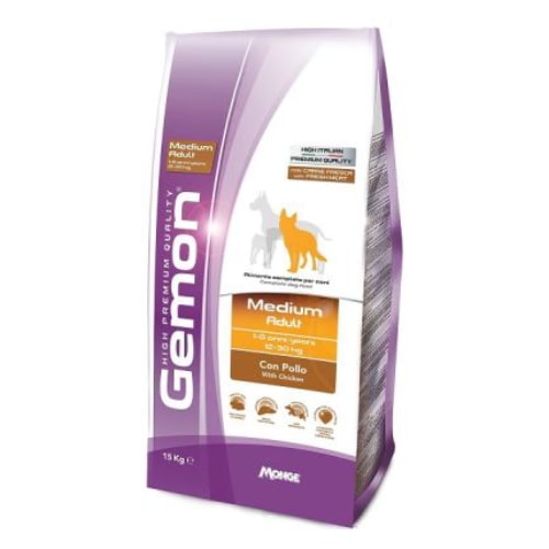 GEMON Dog Medium Adult Piletina 15kg Suva hrana za pse