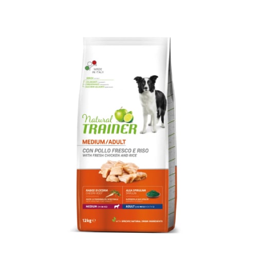 TRAINER NATURAL Adult Mediun Fresh Piletina i pirinač 12kg Hrana za pse