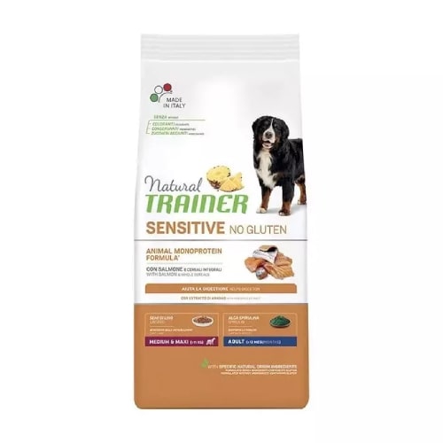 TRAINER NATURAL Sensitive Adult Medium & Maxi sa lososom 3kg Hrana za pse