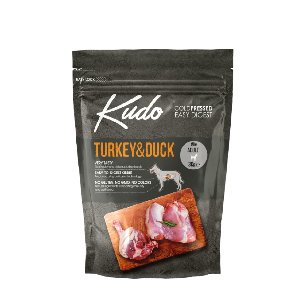 KUDO Turkey & Duck Mini Adult 3kg Hrana za pse