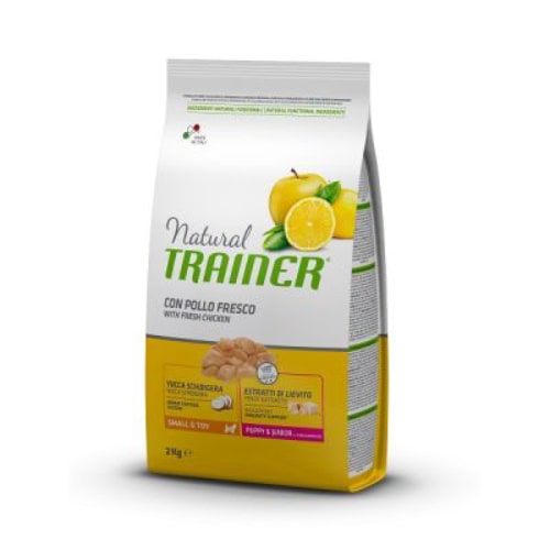 TRAINER NATURAL Dog Small & Toy Puppy & Junior Piletina 2kg Suva hrana za pse