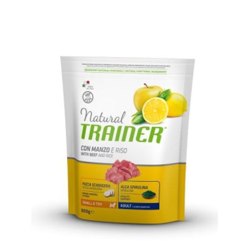 TRAINER NATURAL Dog Small & Toy Govedina i Pirinač 800g Suva hrana za pse