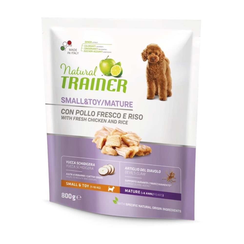 NATURAL TRAINER Sveža piletina 800 g Hrana za starije pse malih rasa